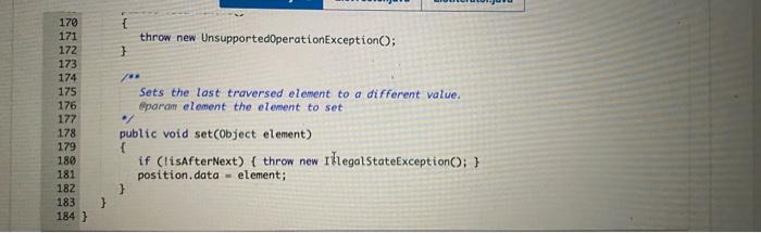 Solved Complete the method removeLast that returns and | Chegg.com