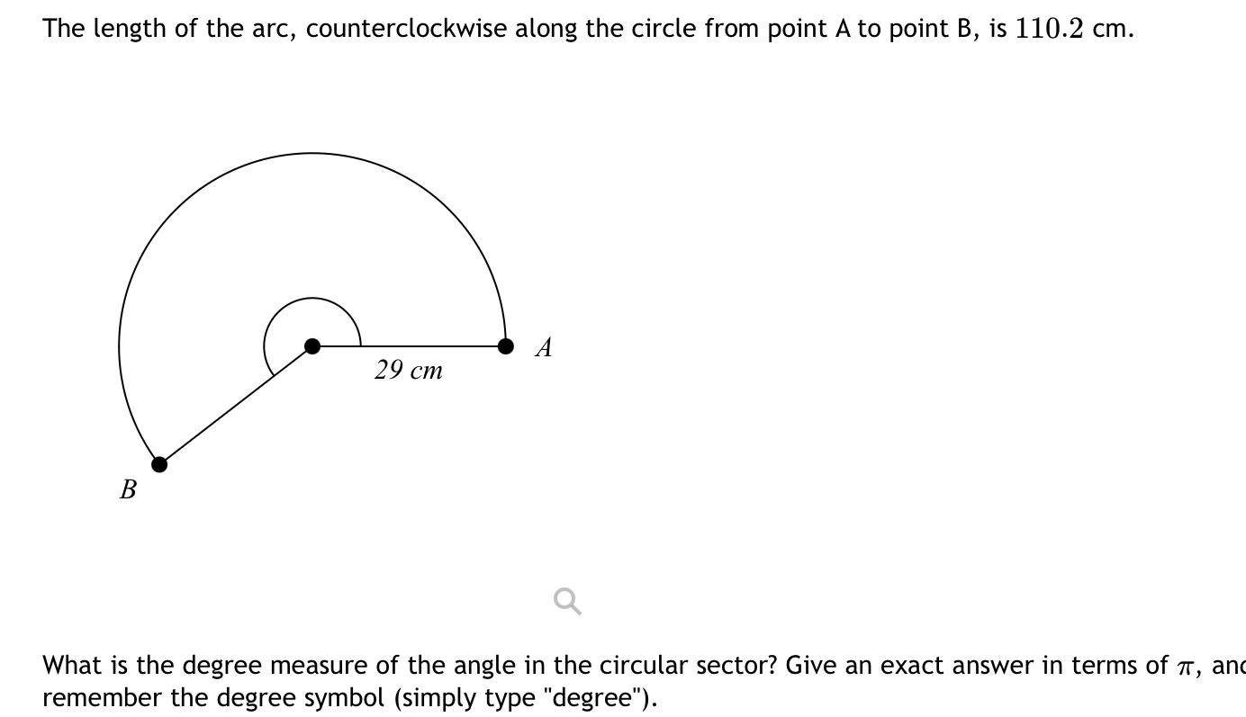 Solved The length of the arc, counterclockwise along the | Chegg.com
