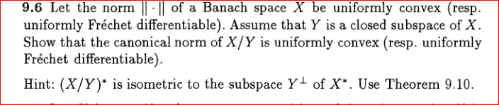 Solved 9.6 ﻿Let the norm ||*|| of ﻿a Banach space x be | Chegg.com
