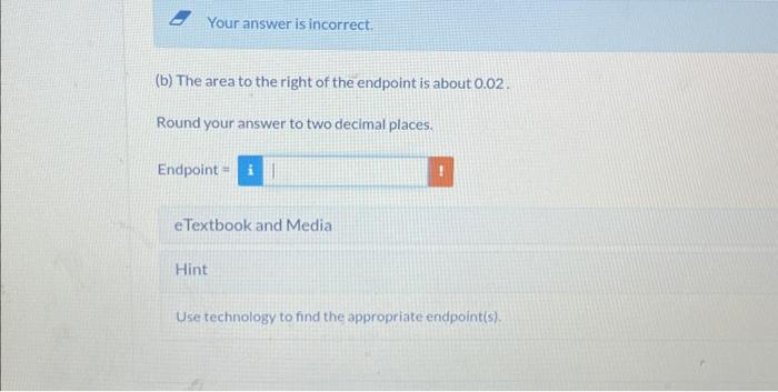 Solved Find endpoint(s) on the given normal density curve | Chegg.com