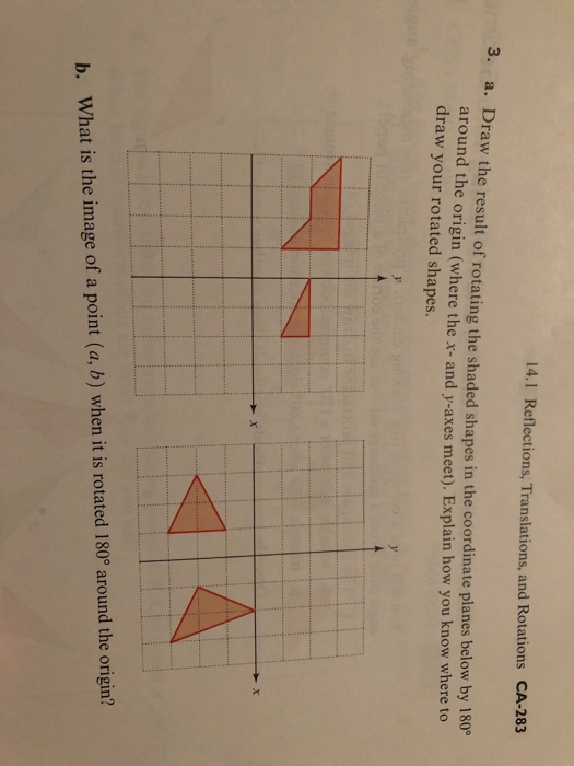 Solved Reflections, Rotations, and Transiatons in Class | Chegg.com
