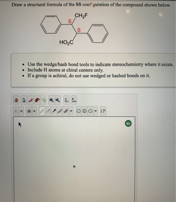 Solved Draw a structural formula of the SS configuration of | Chegg.com
