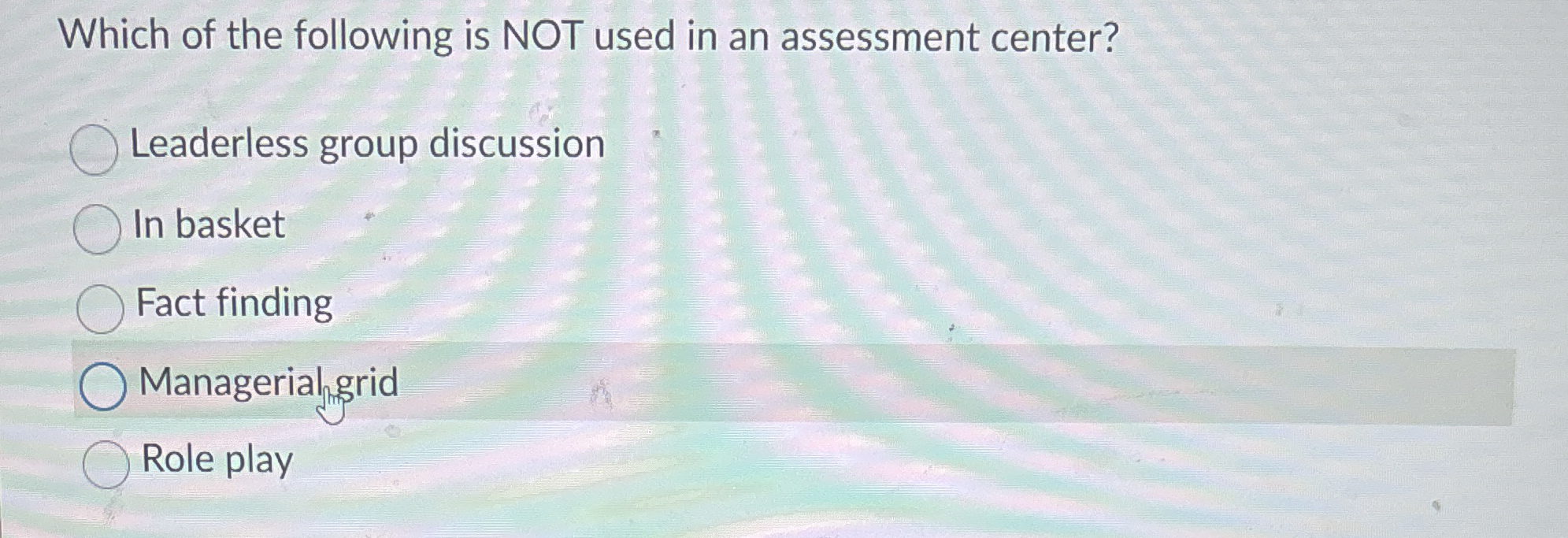 Solved Which of the following is NOT used in an assessment | Chegg.com