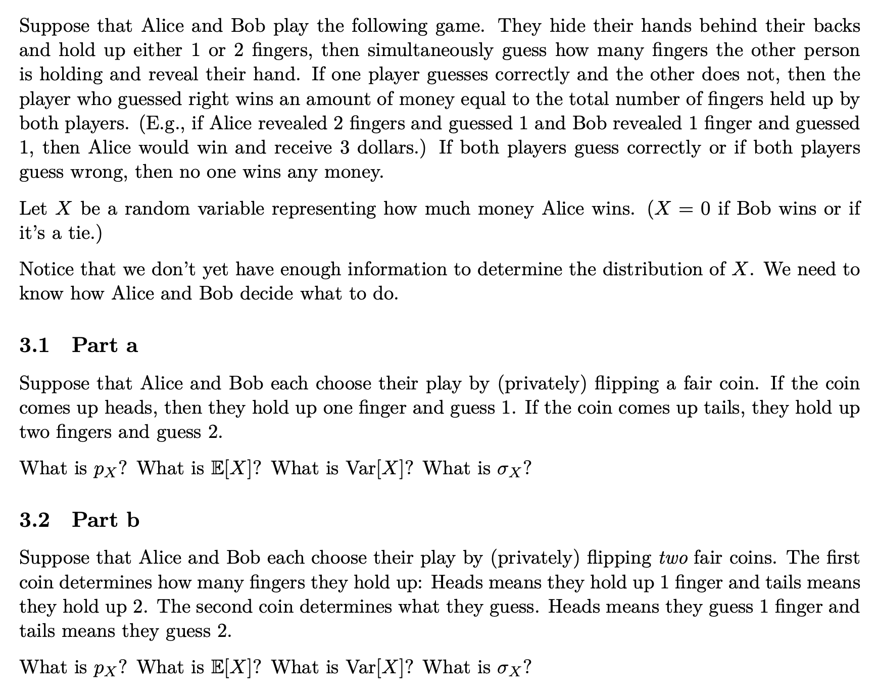 Solved Suppose that Alice and Bob play the following game. | Chegg.com