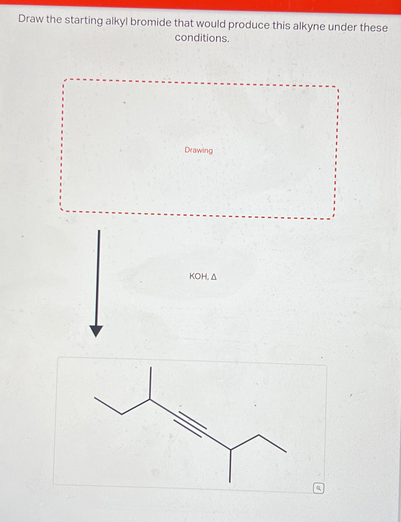 Solved Draw the starting alkyl bromide that would produce | Chegg.com