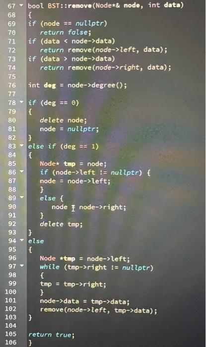 Solved I Need Help Explaining What This Part Of Bst Code 