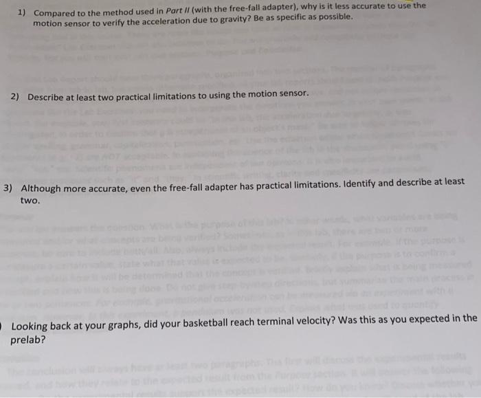 1) Compared to the method used in Part II (with the | Chegg.com