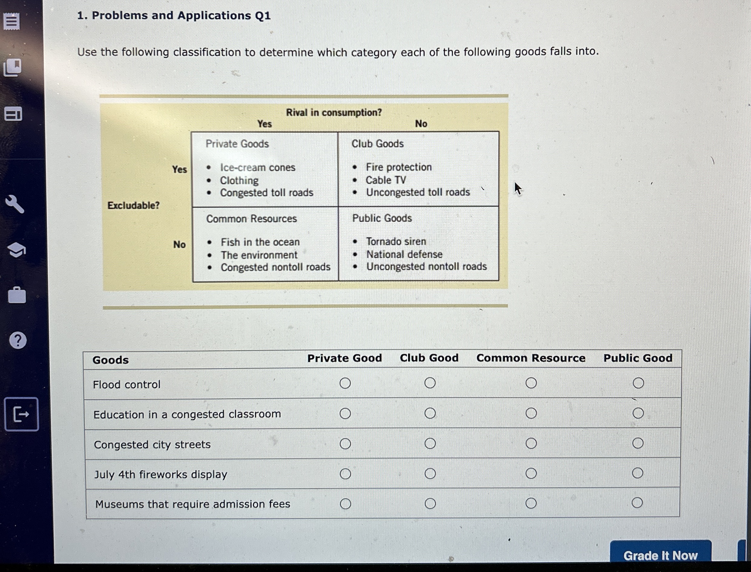 Solved Problems and Applications Q1Use the following | Chegg.com