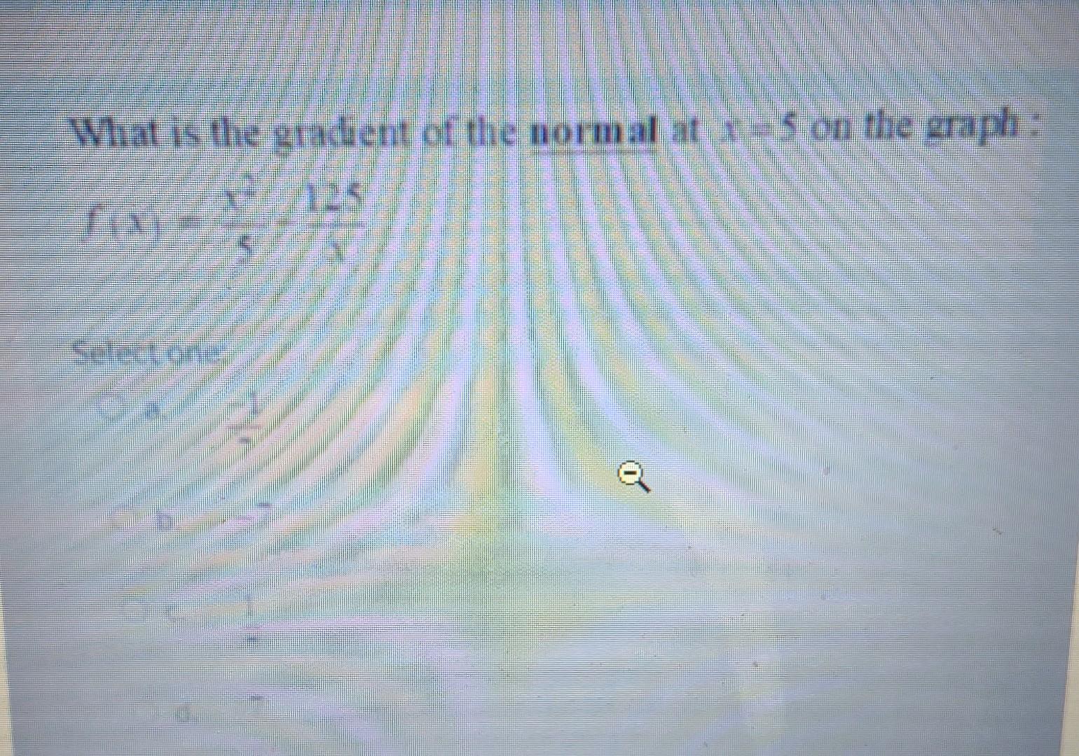 Solved What is the gradient of the normal at res on the | Chegg.com