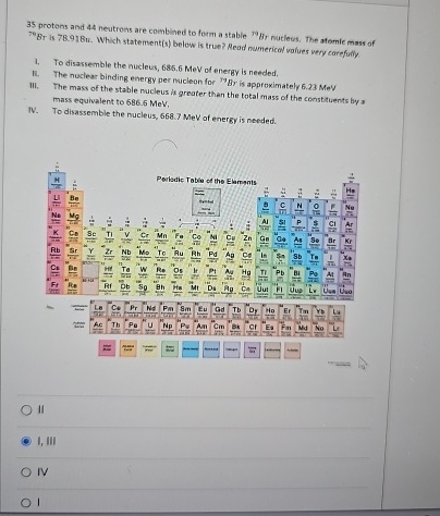Solved 35 ﻿protons and 44 ﻿neutrons are combined to form a | Chegg.com