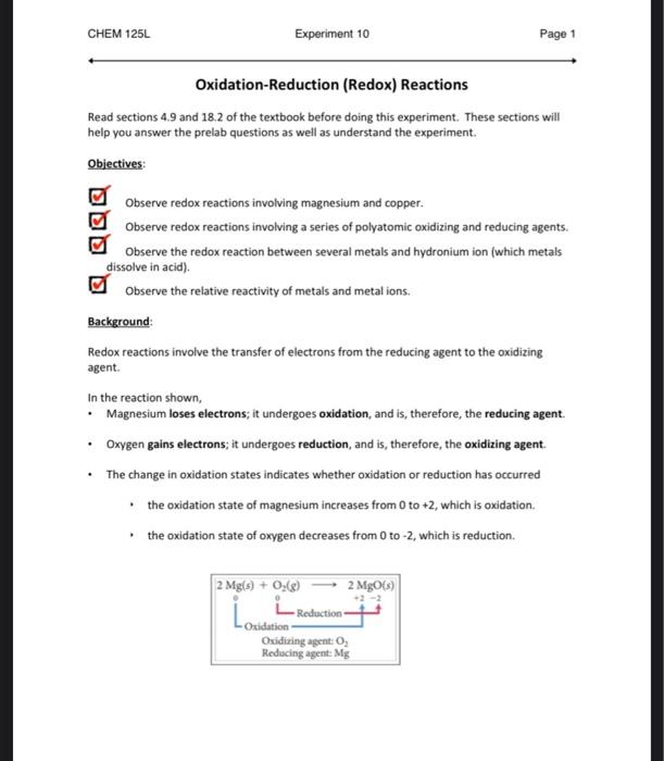Solved Prelab Assignment 1. What types of observations would | Chegg.com