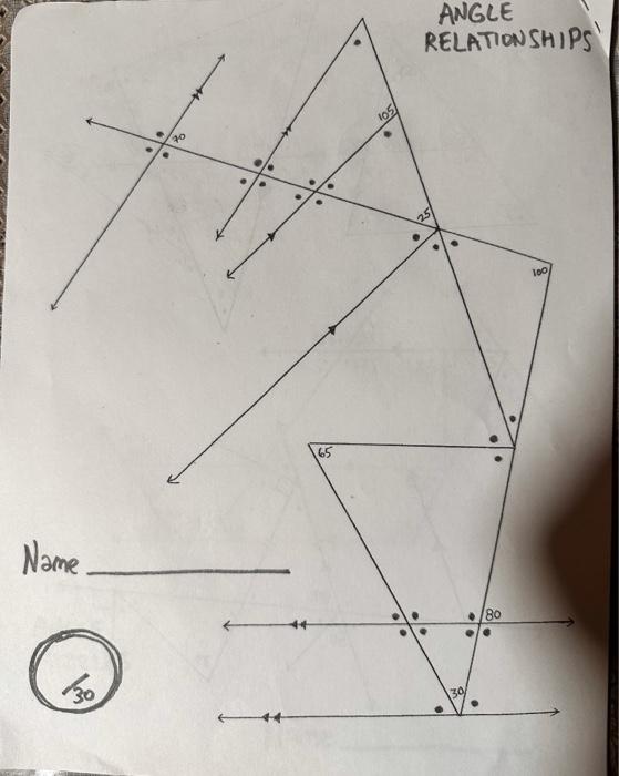 Solved solve for the angles of the bullet points | Chegg.com