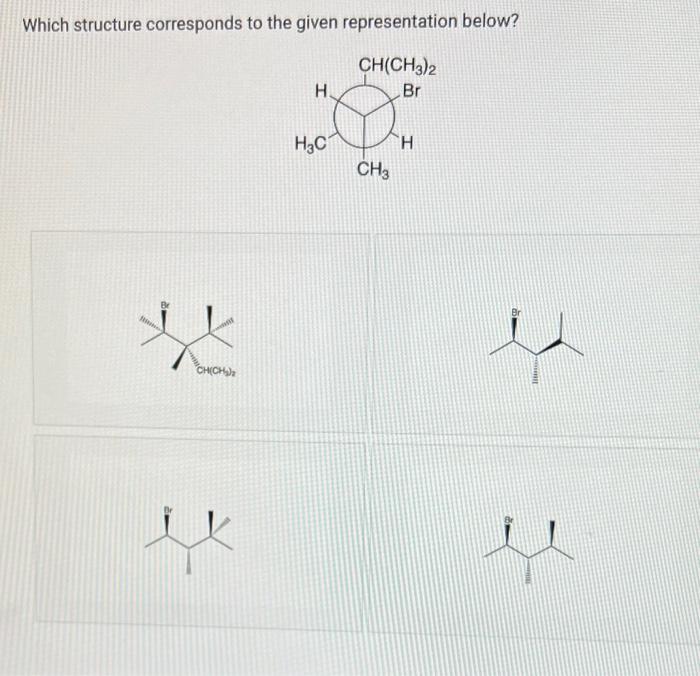 Solved Which structure corresponds to the given | Chegg.com