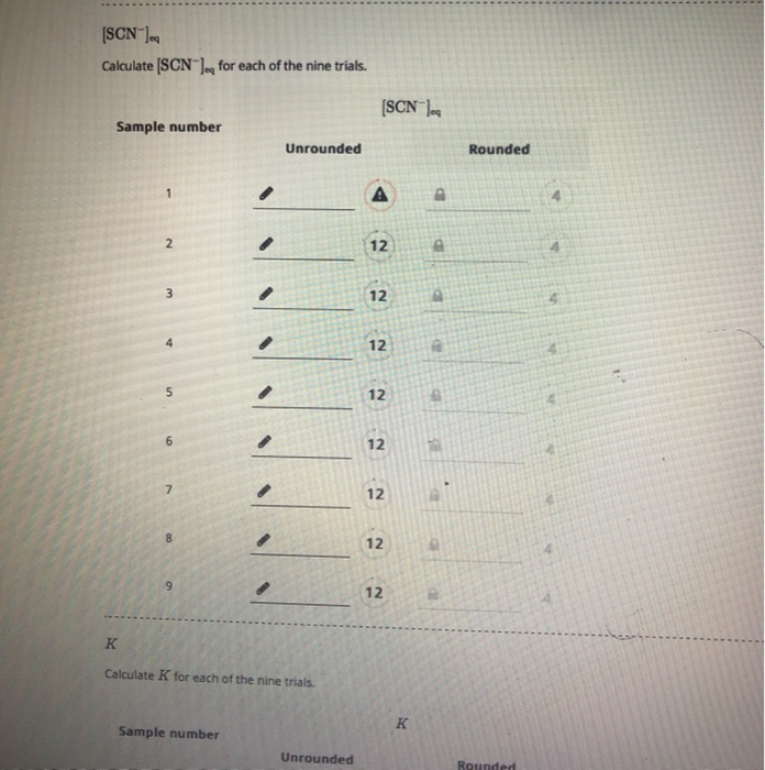 Solved DATA CALIBRATION INITIAL CONCENTRATIONS Complete the | Chegg.com