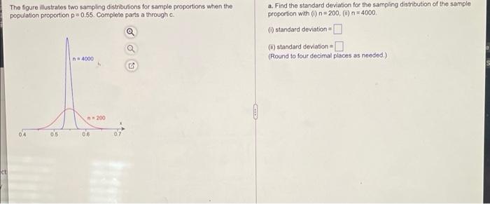 [Solved]: ct The figure illustrates two sampling distributi