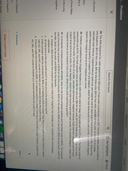 Solved Word diagram que o F C... Problems X Search this book | Chegg.com