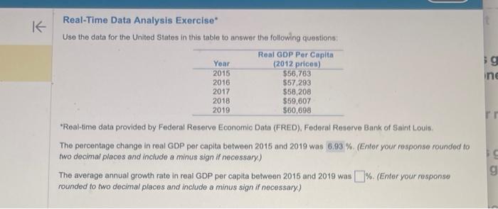 Solved Real Time Data Analysis Exercise Use The Data For 7973