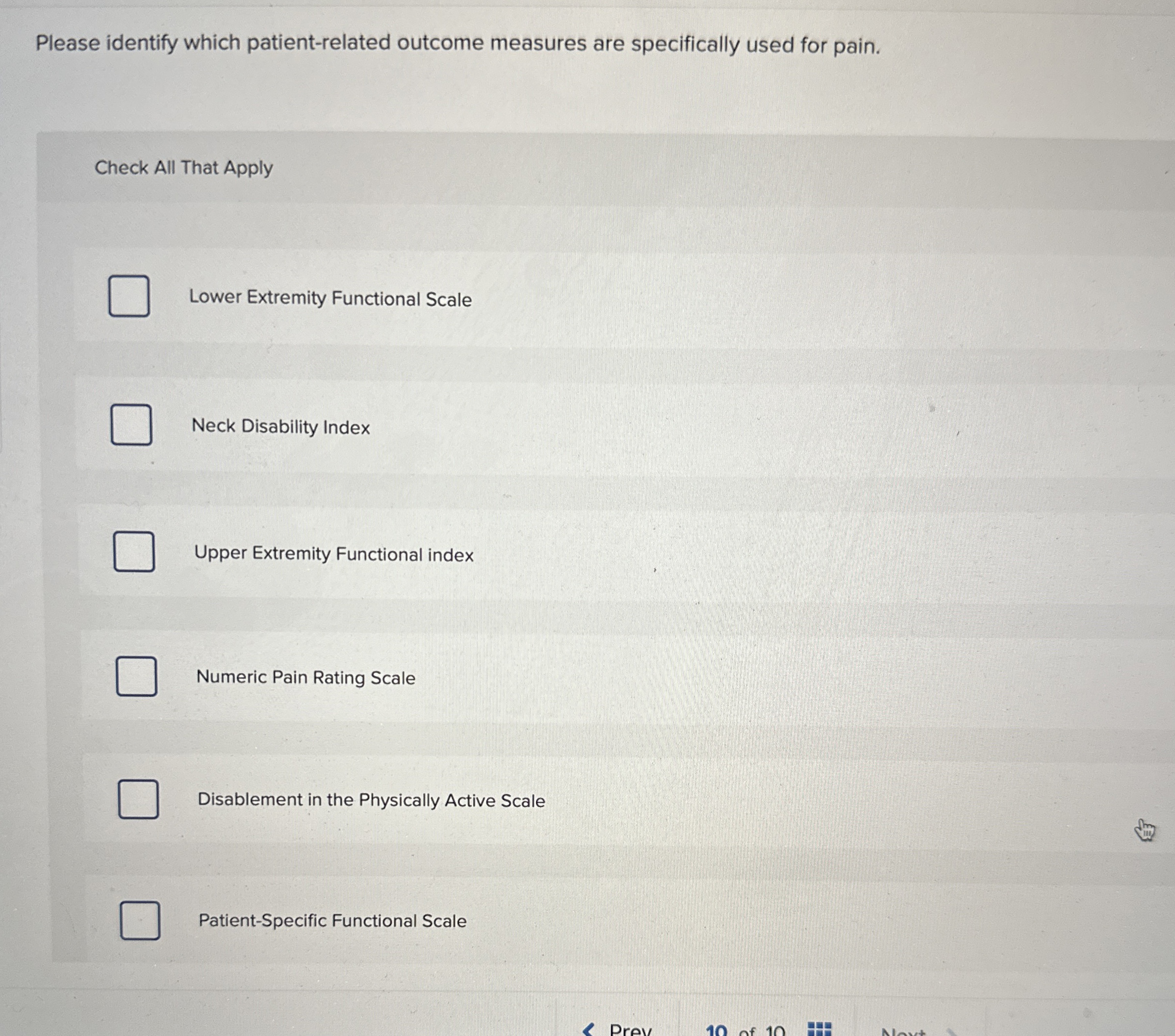 Solved Please identify which patient-related outcome | Chegg.com