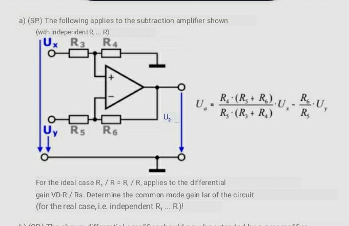 Solved a) (SP) The following applies to the subtraction | Chegg.com