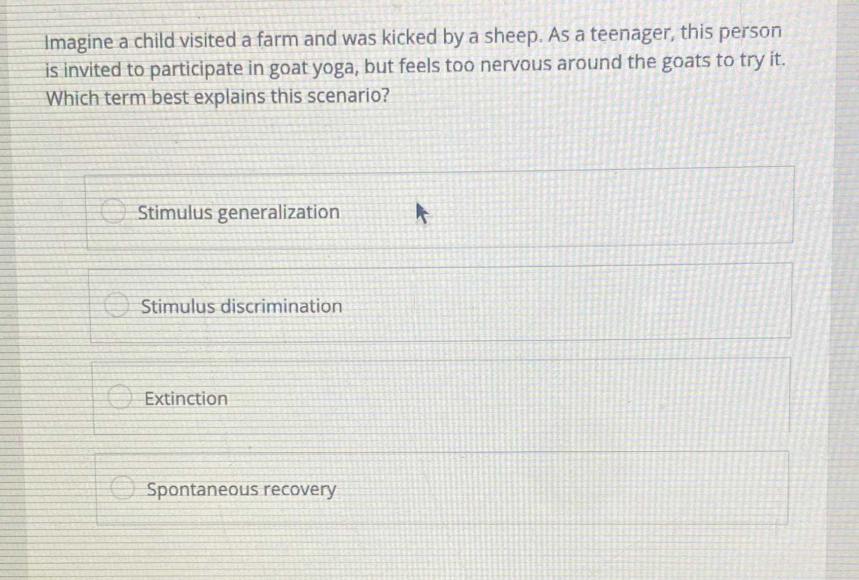 Solved Imagine a child visited a farm and was kicked by a | Chegg.com