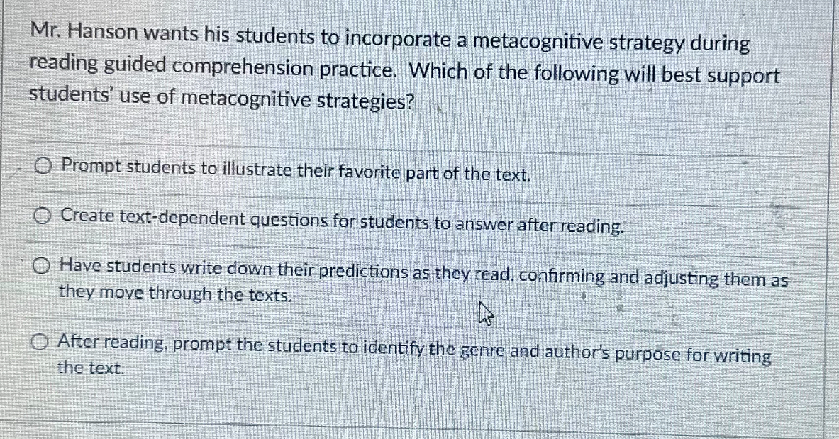 Solved Mr. ﻿Hanson wants his students to incorporate a | Chegg.com