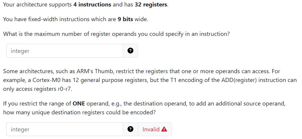 Solved Your architecture supports 4 ﻿instructions and has 32 | Chegg.com