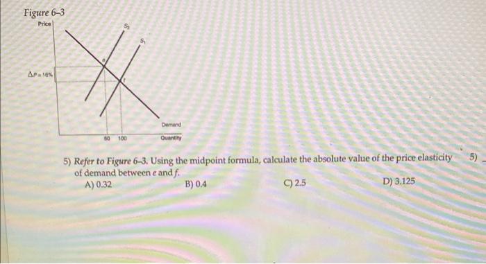 Solved 5) Refer to Figure 6-3. Using the midpoint formula, | Chegg.com