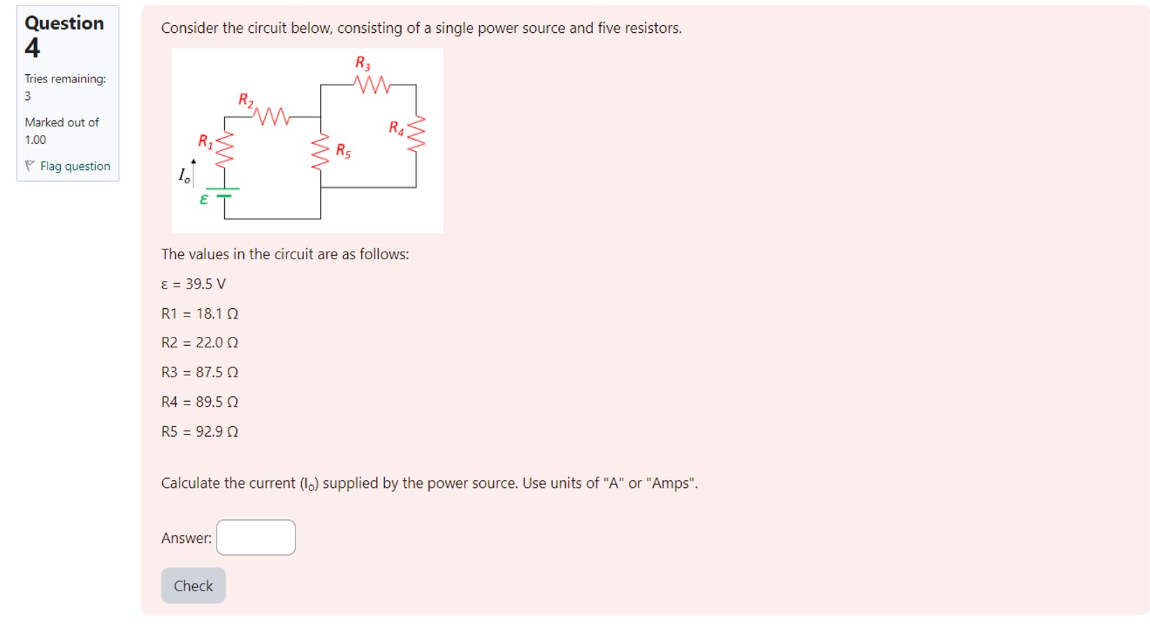 Solved Consider the circuit below, consisting of a single | Chegg.com