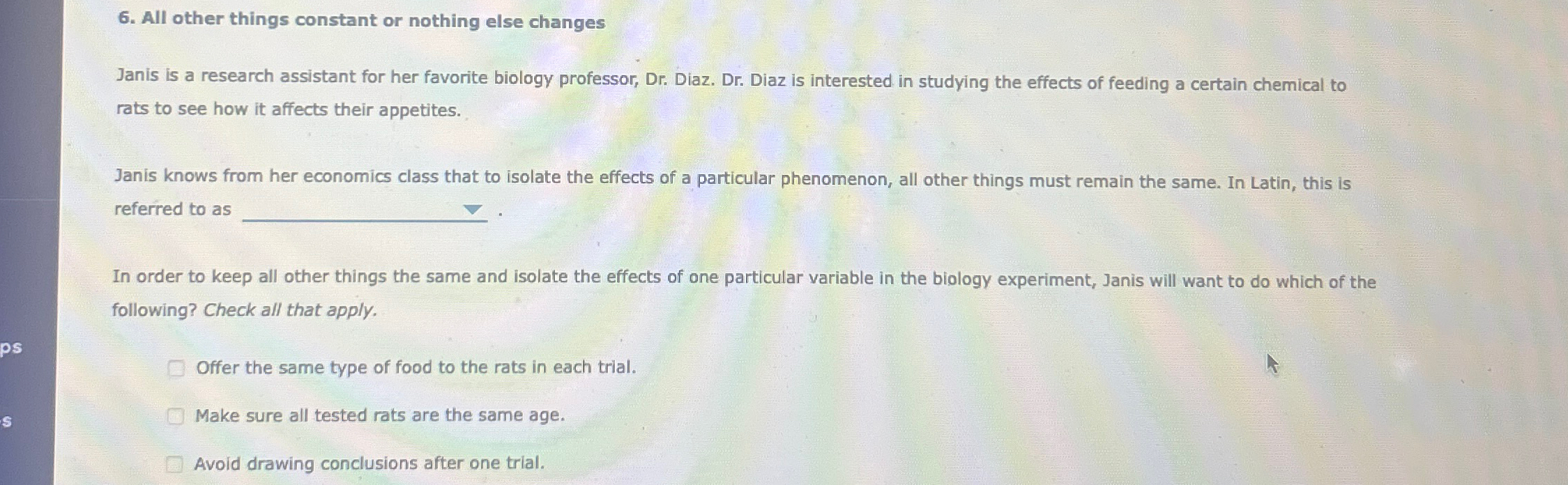 Solved All other things constant or nothing else | Chegg.com