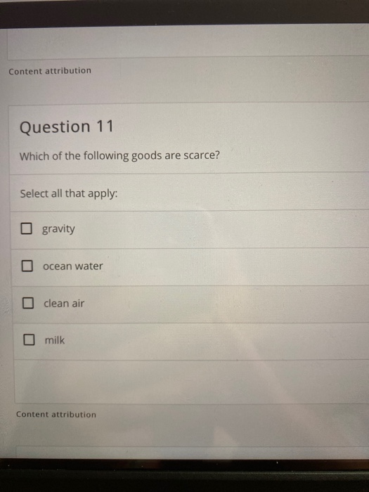 Solved Content attribution Question 11 Which of the | Chegg.com