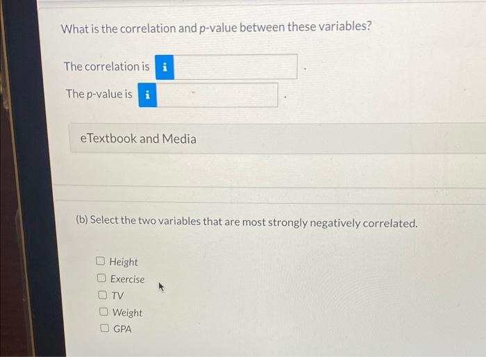 Solved Student Survey: Correlation Matrix A correlation | Chegg.com