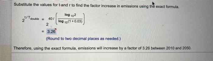 Solved how do I get 3.26 from that equation? when I plug the | Chegg.com