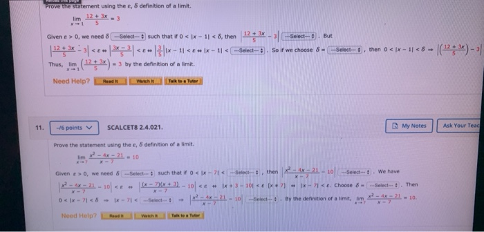 Solved Prove the statement using the s, definition of a | Chegg.com