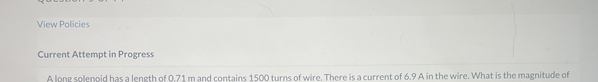 Solved View PoliciesCurrent Attempt in ProgressA long | Chegg.com