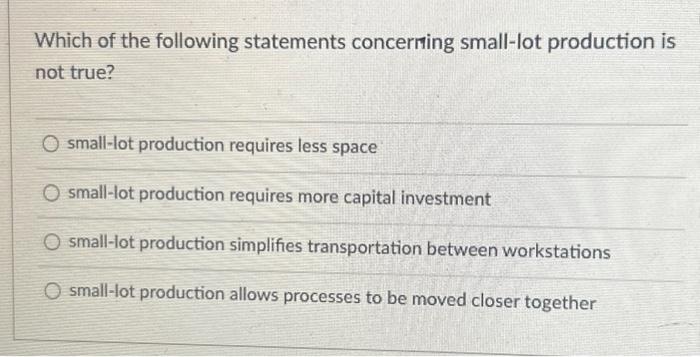 Solved Which of the following statements concerring | Chegg.com