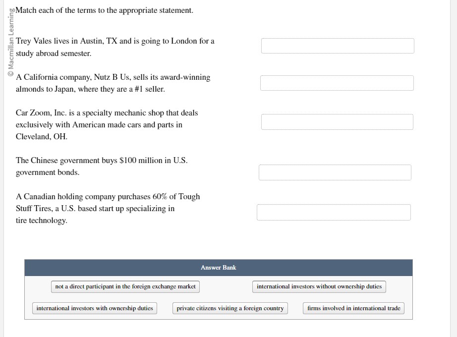 Solved ?∞ ﻿Please categorize the statements as they relate | Chegg.com