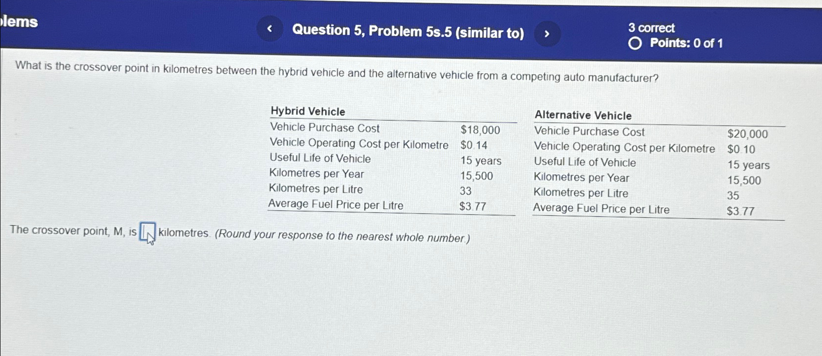 Solved lemsQuestion 5, ﻿Problem 5s. 5 (similar to)3 | Chegg.com