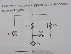 Solved Determine the power supplied by the dependent source | Chegg.com