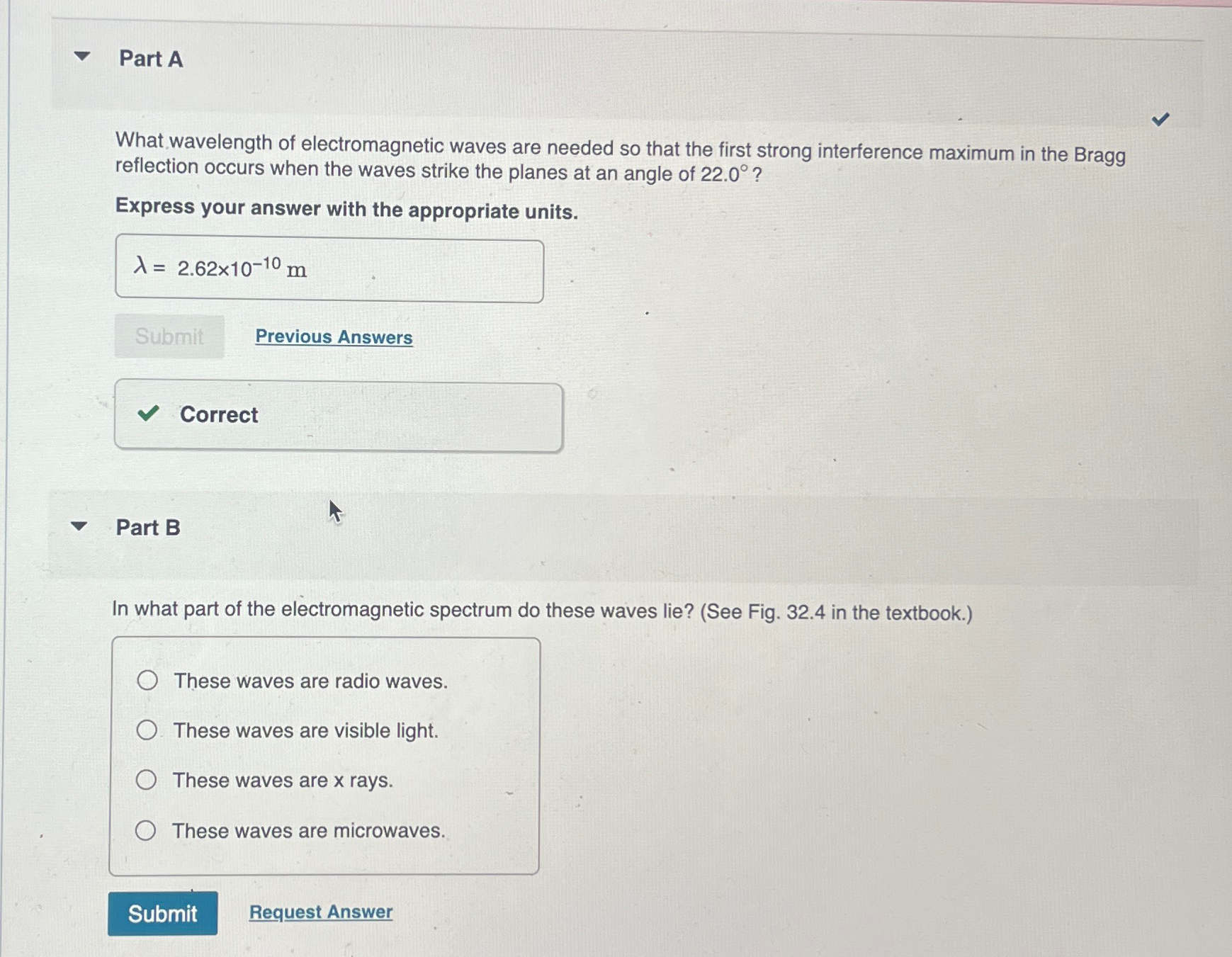 Solved Part AWhat wavelength of electromagnetic waves are | Chegg.com