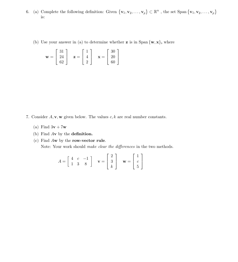 Solved (a) ﻿Complete the following definition: Given | Chegg.com
