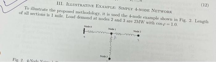 III. ILlustrative Example: Simply 4-NODE Network (12) | Chegg.com