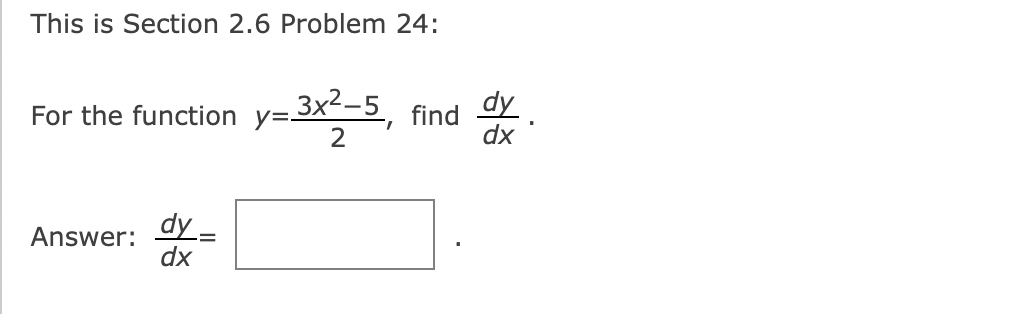 Solved This is Section 2.6 ﻿Problem 24:For the function | Chegg.com