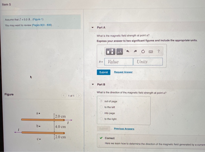 Solved Item 5 Assume that I .5.0 A. (Figure 1) You may want | Chegg.com