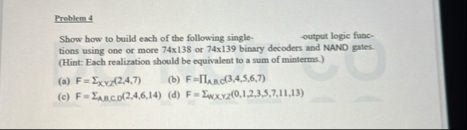 Solved Prehlem 4Show how to build each of the following | Chegg.com