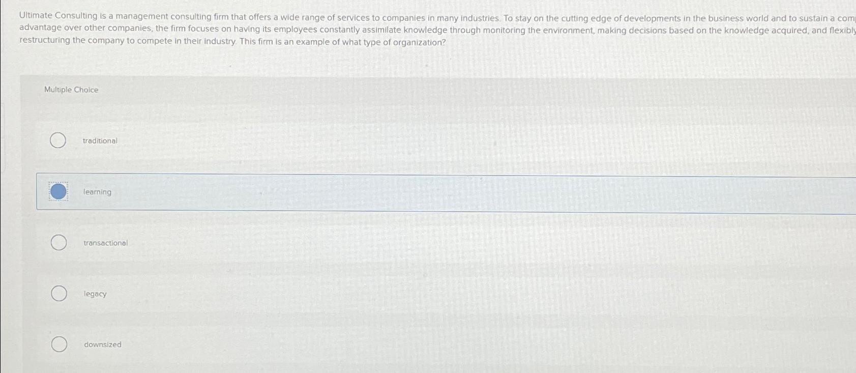 Solved restructuring the company to compete in their | Chegg.com