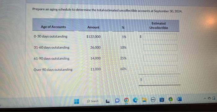 Solved Oriole Company has accounts receivable of $173,000 at | Chegg.com