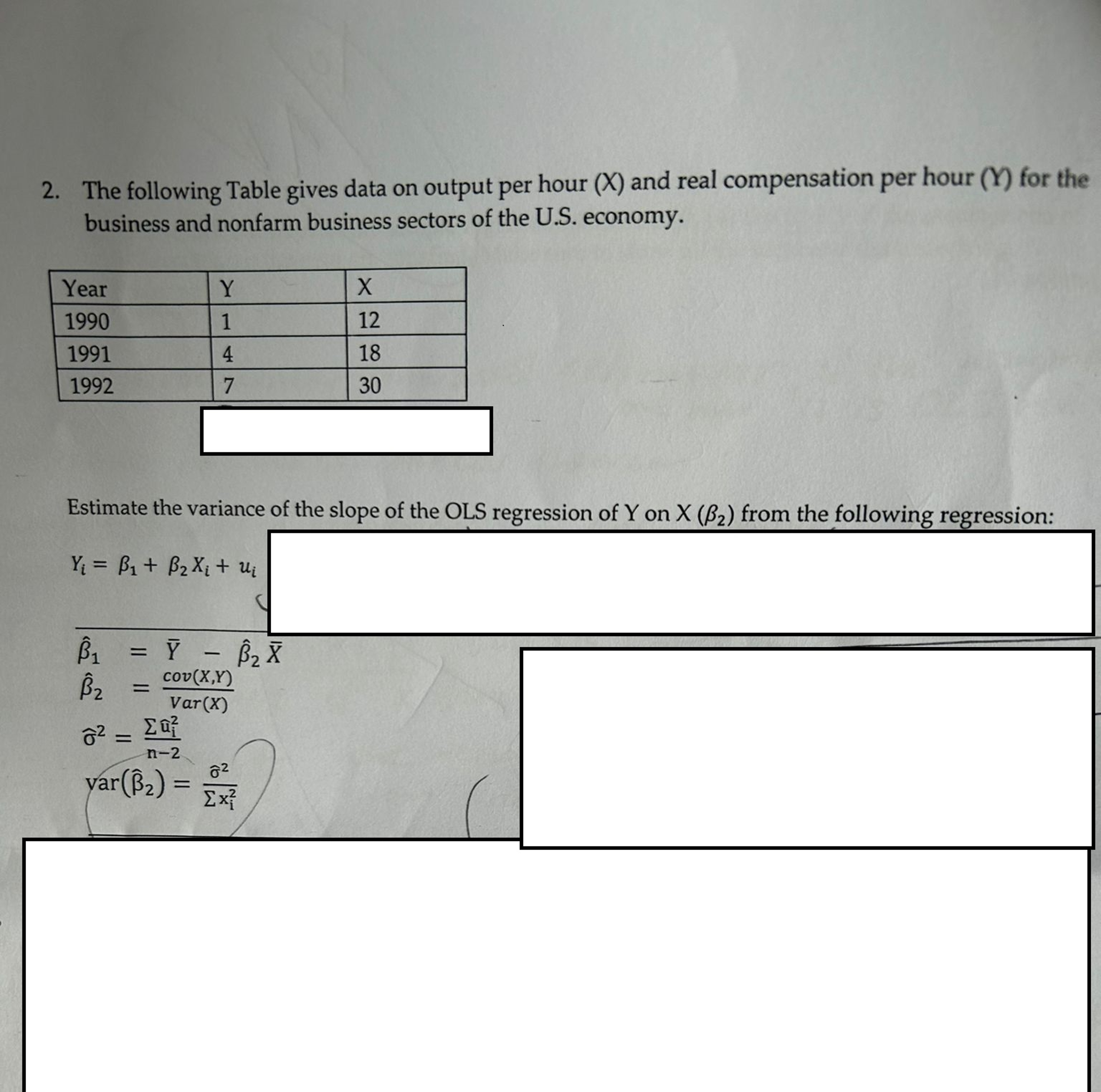 Solved The following Table gives data on output per hour (x) | Chegg.com
