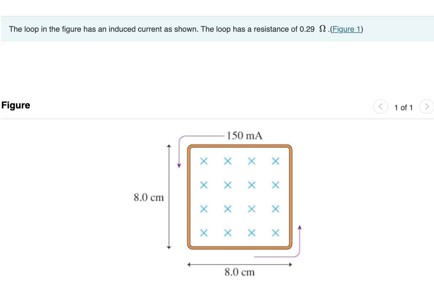 Solved The loop in the figure has an induced current as | Chegg.com
