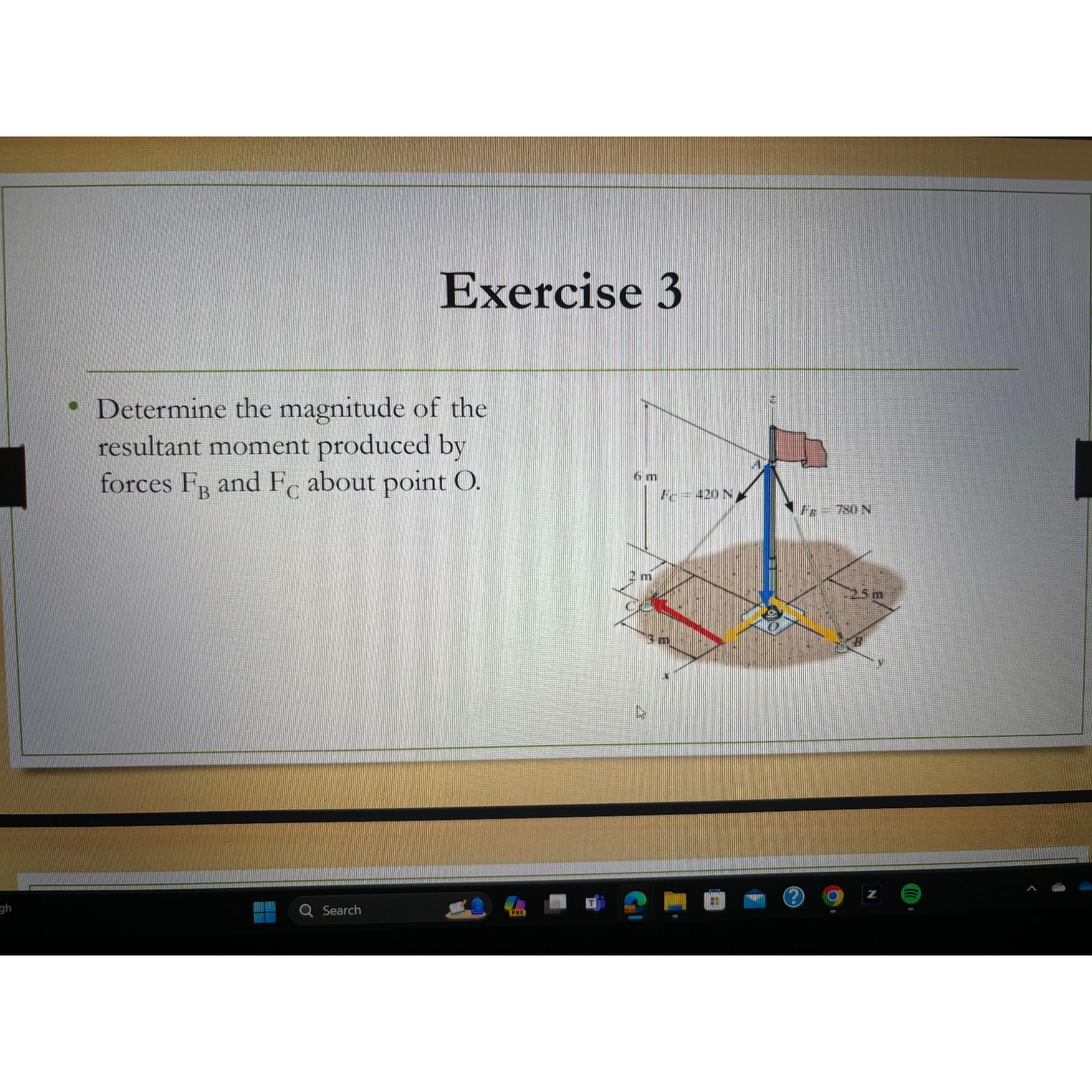 Solved Exercise 3Determine the magnitude of the resultant | Chegg.com