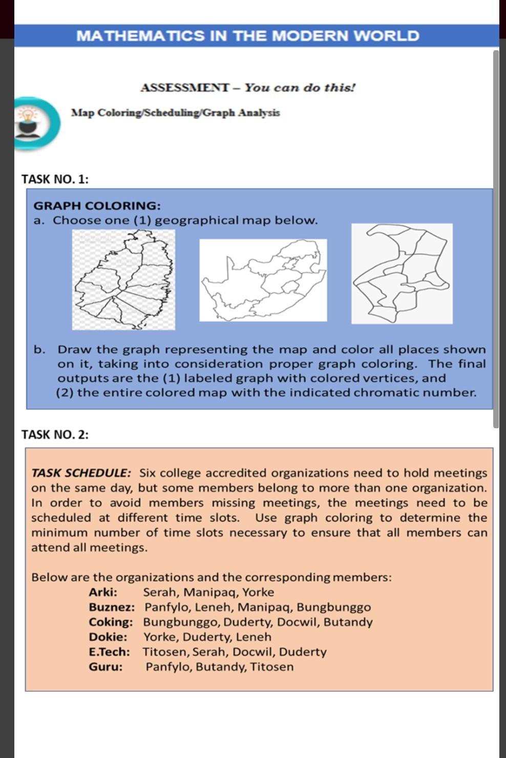 Guidelines Students need to post the downloaded map | Chegg.com